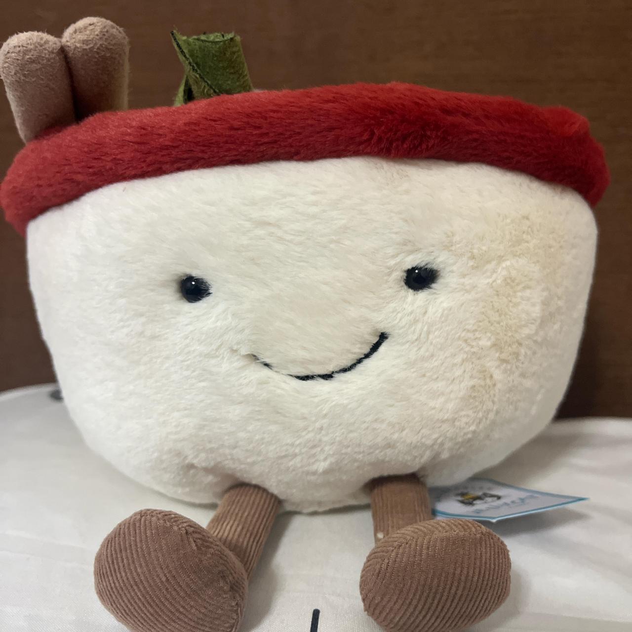 authentic cute big ramen jellycat, newly bought with... | Depop