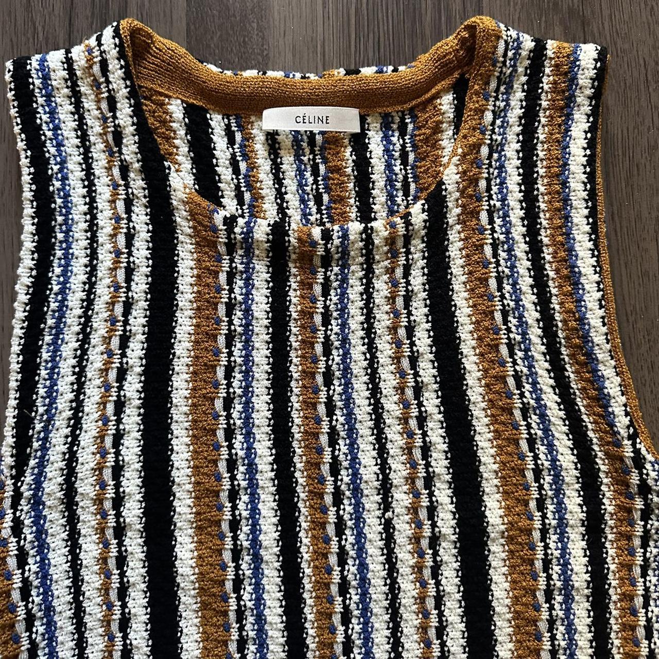 Celine knit tank top Women’s medium In excellent... - Depop