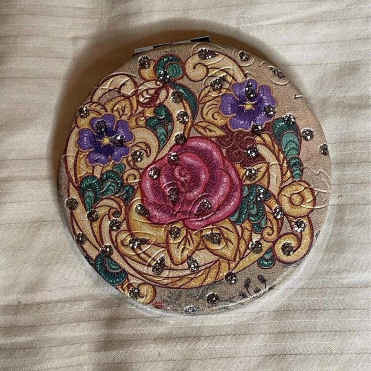 Double sided rose compact mirror. Brand new and... - Depop