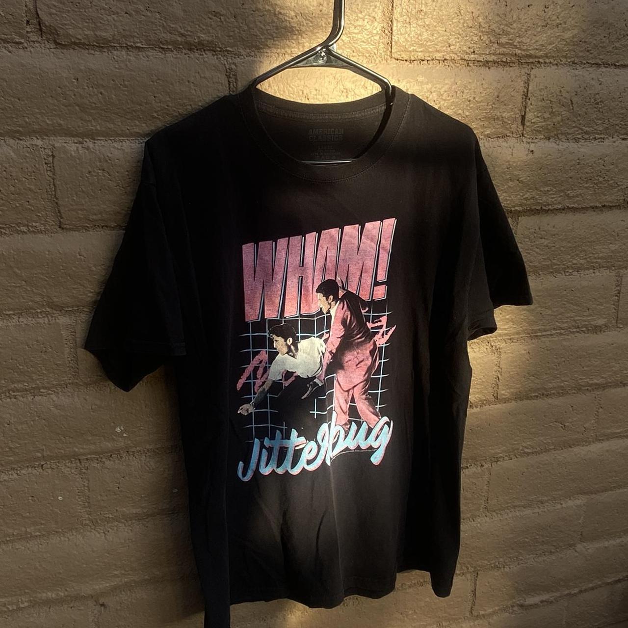 Wham! Jitterbug tee🧬 Size- Large Message with... - Depop