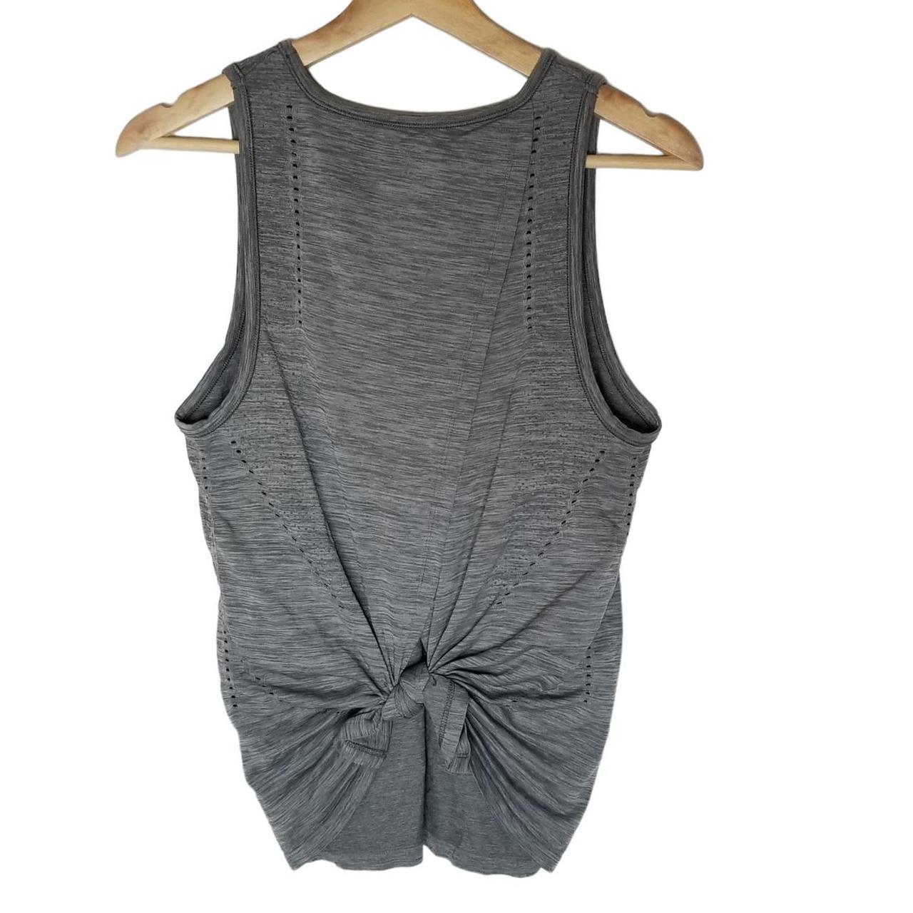 Athleta Foothill Split Back Tank Top Gray Open Back... - Depop