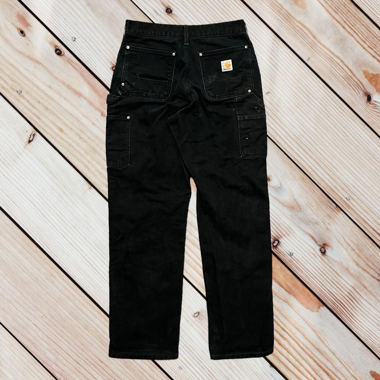 Black Carhartt double knee pants ⛱️ABOUT THE... - Depop