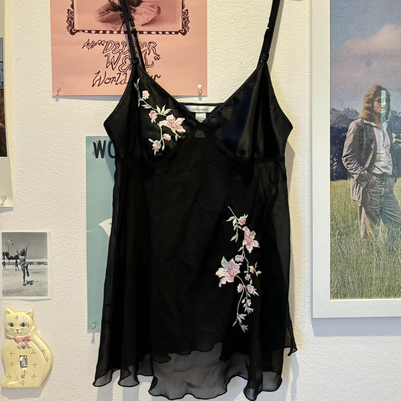 Floral Transparent Cami/Slip 🪷 ( Fits as M) | Depop