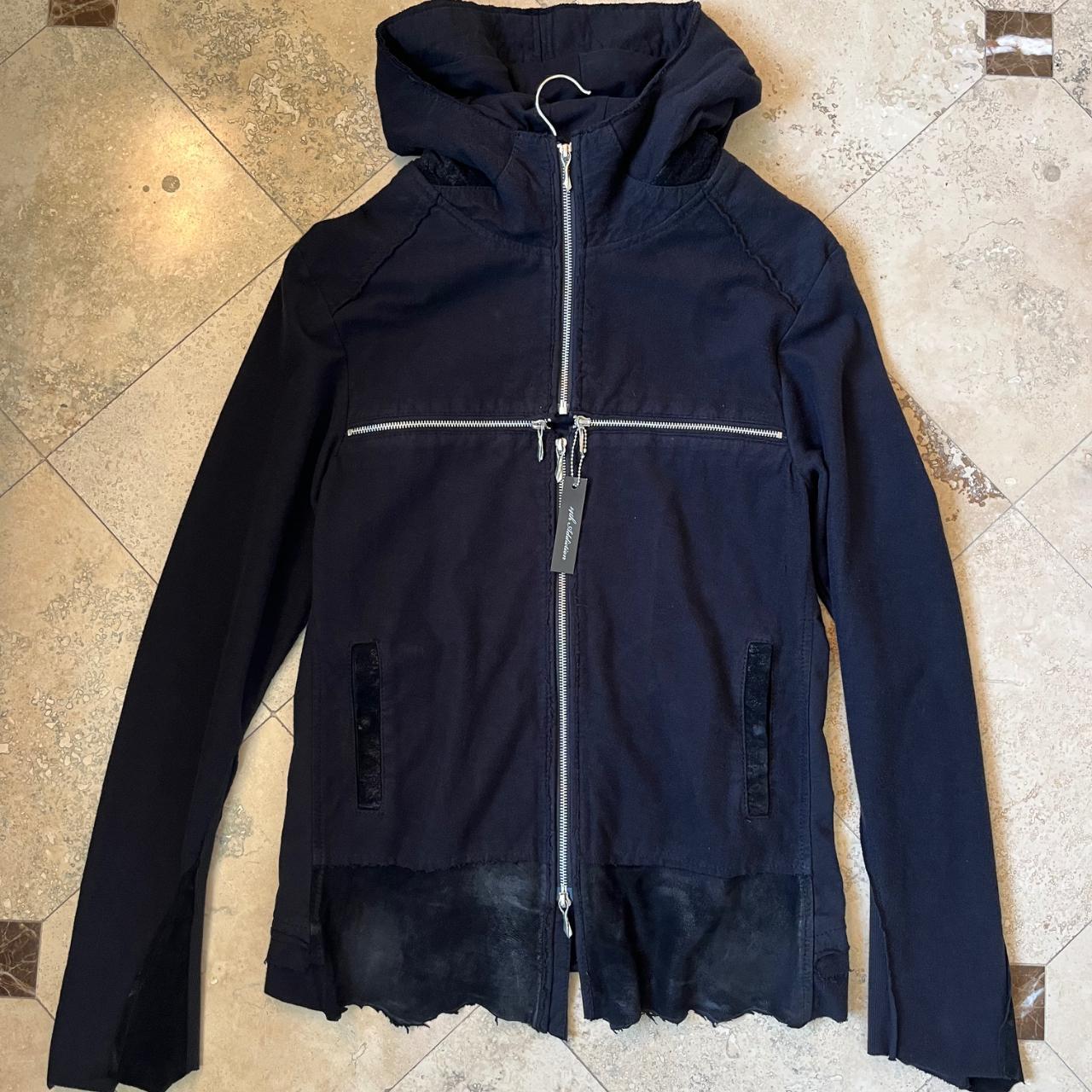 14th Addiction B Terry Cross Zip Hoodie Size 4,... - Depop