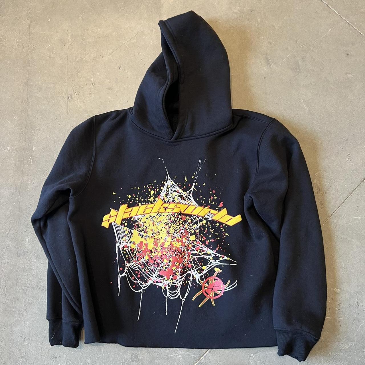 Stackswrld cropped hoodie - Depop