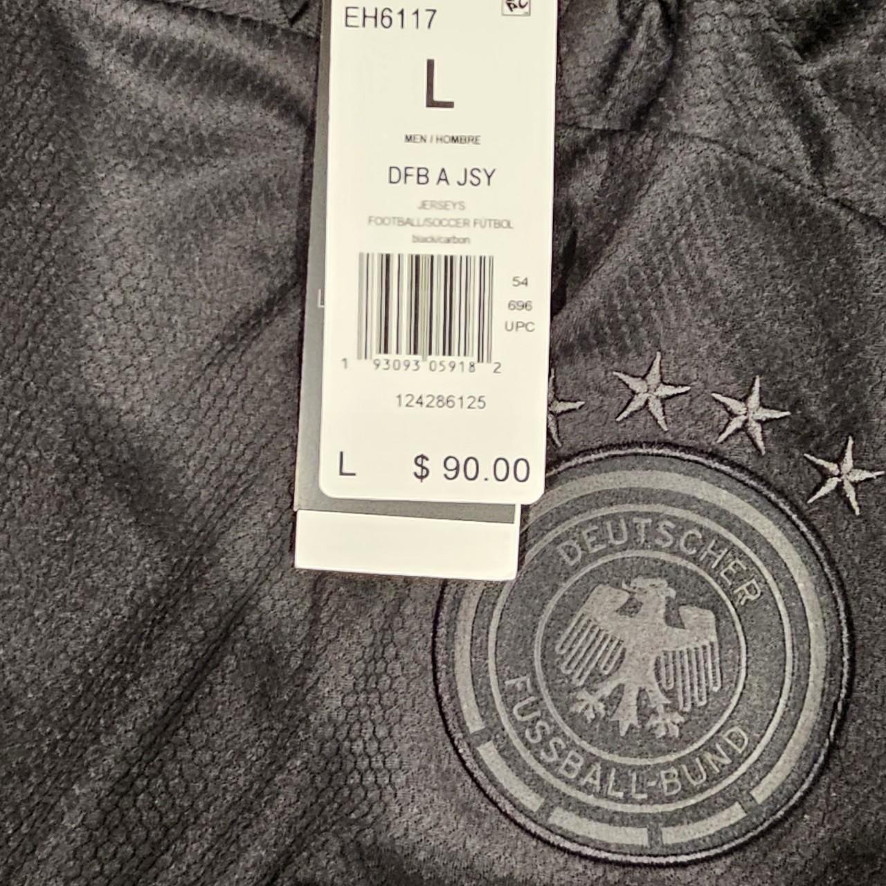 Authentic Adidas Germany Away Jersey Blackout Size... - Depop