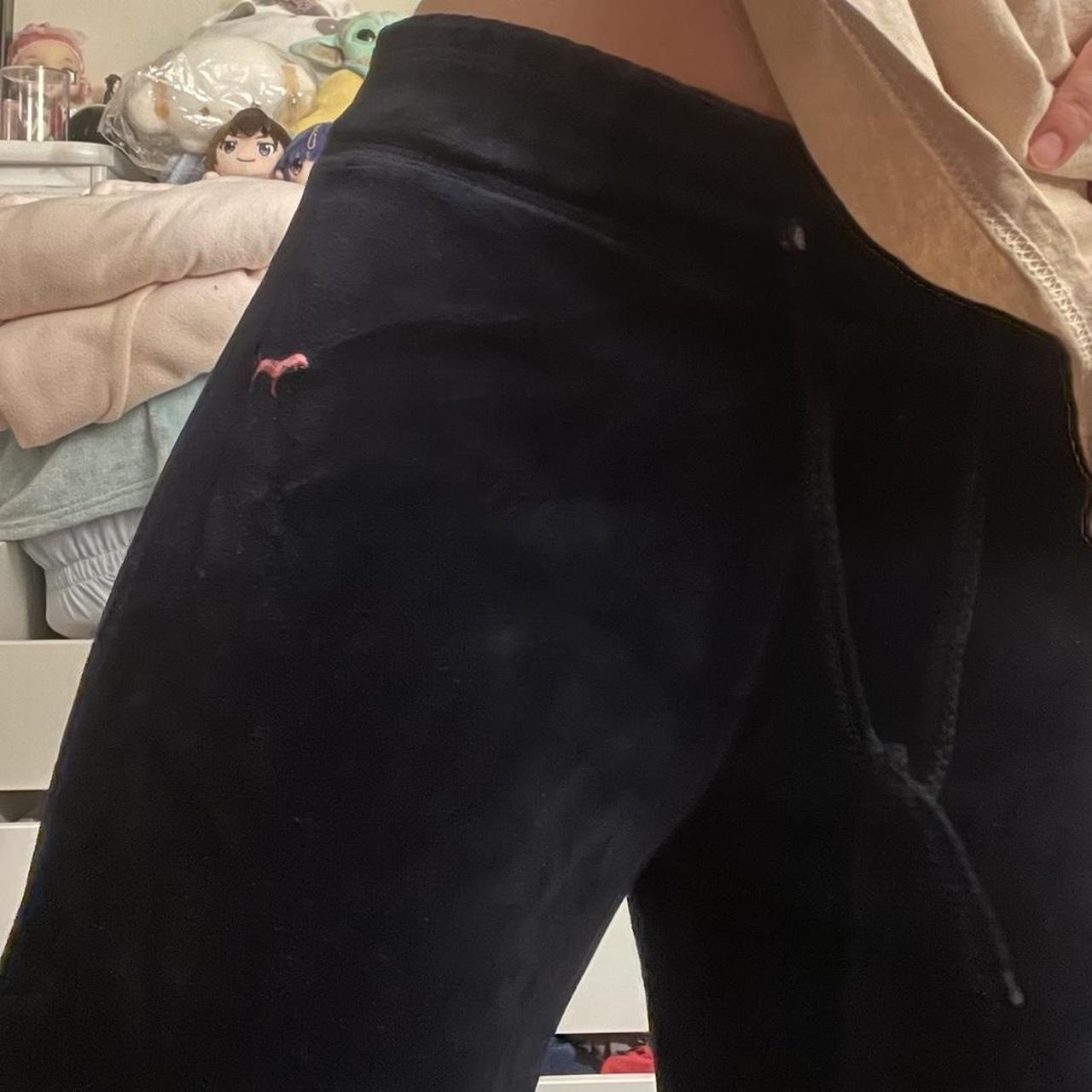 victorias secret velvet flare pants, no flaws. ni... - Depop