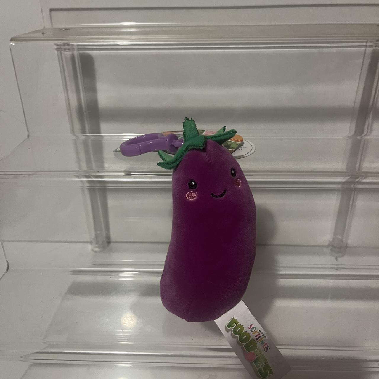 Purple eggplant plush Softlings Vegetable Foodies... - Depop