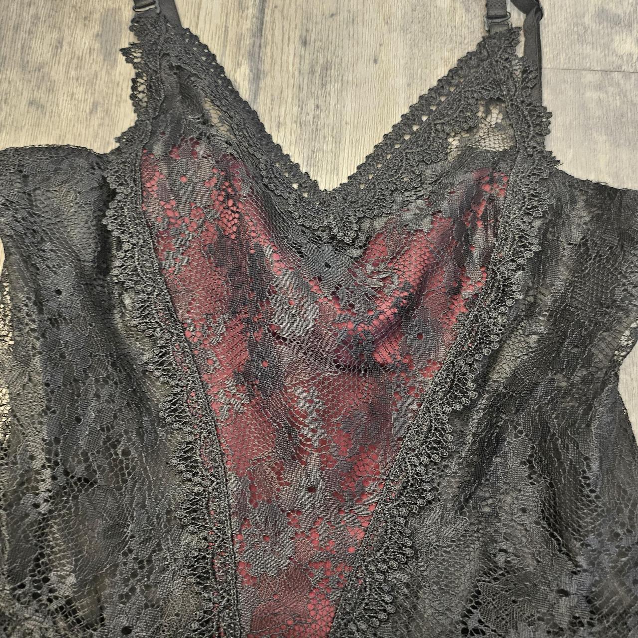 Dark in love romantic goth lace mini dress Never... | Depop