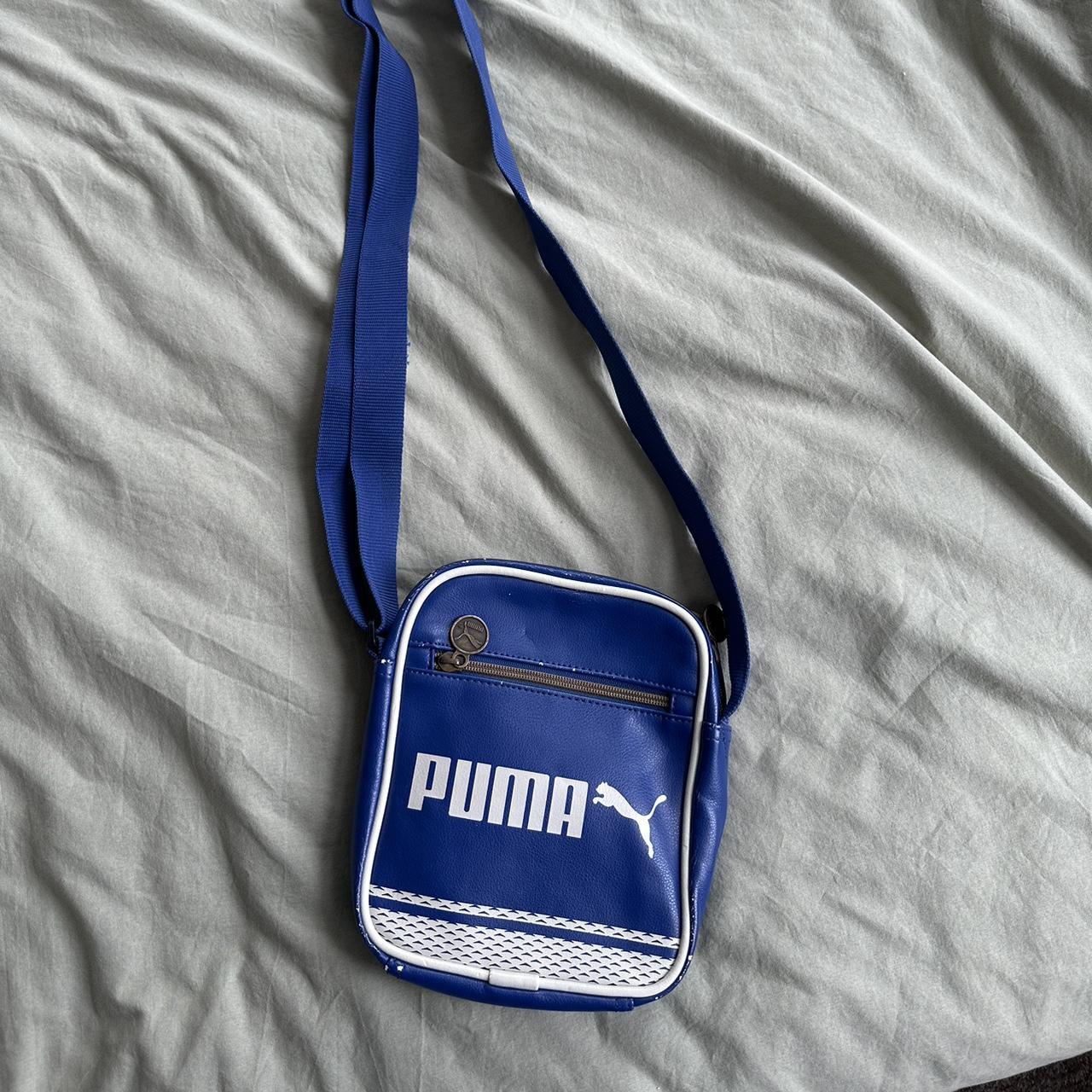 Small puma side bag, blue, excellent used condition,... - Depop