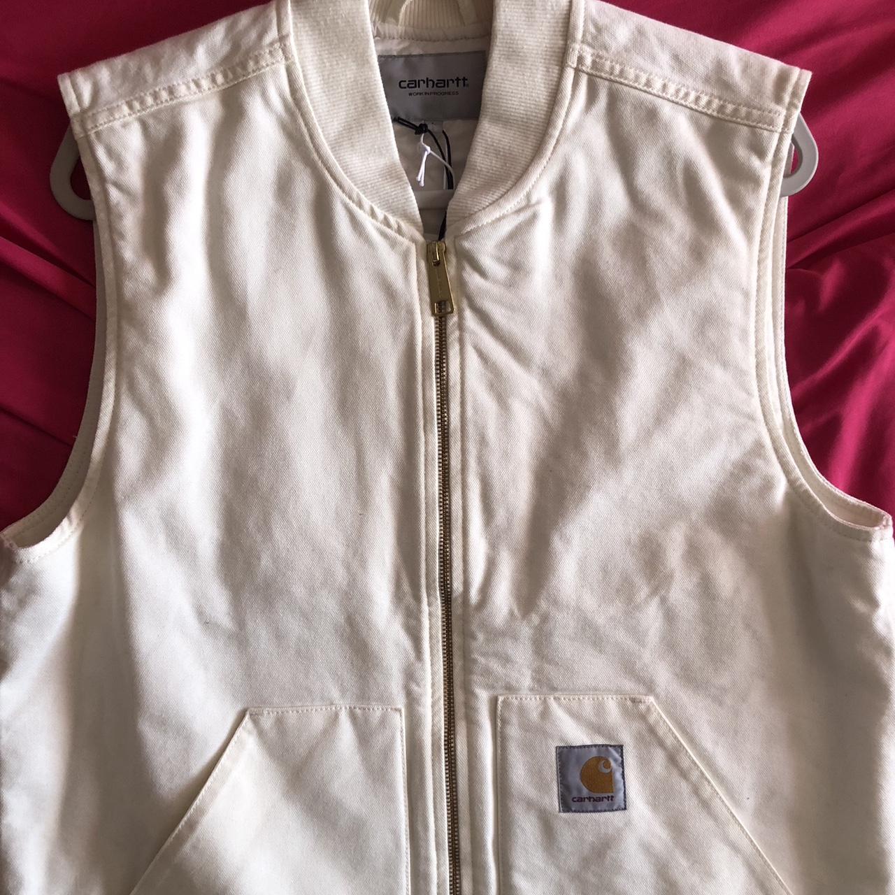 Carhartt WIP Cream/Off White Vest Brand New Size... - Depop