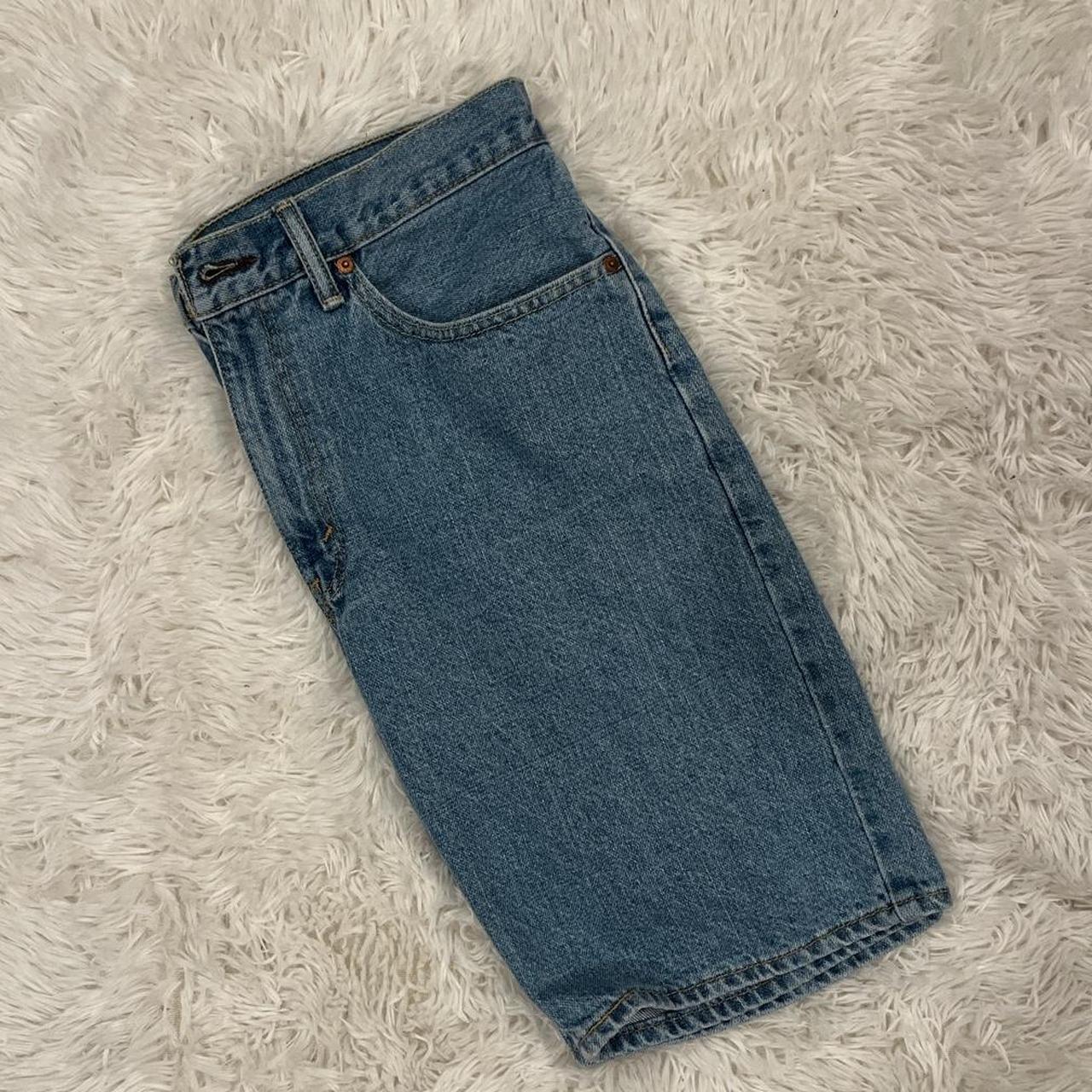 lightwash levi’s 505 jorts clean and simple size 34... - Depop