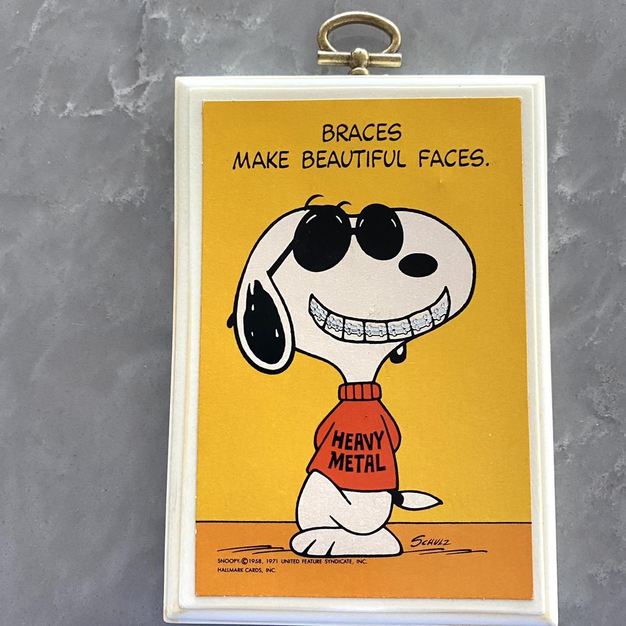 Vintage Hallmark Expressions Peanuts/Snoopy Braces... - Depop