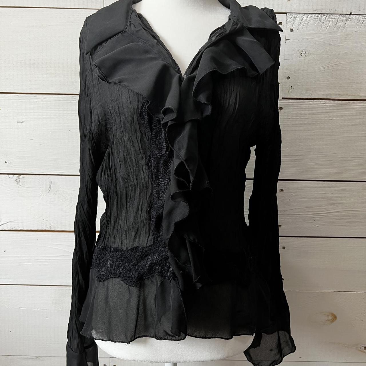 Cute mesh y2k Robbie Bee top, size XL but fits more... - Depop