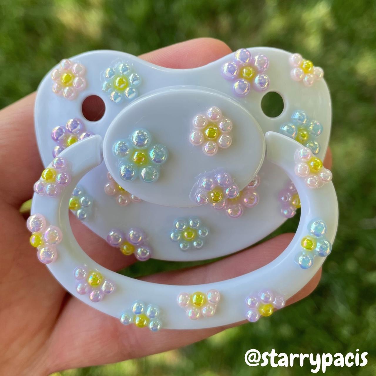 flower adult pacifier 🌷 handmade adult paci! due... - Depop
