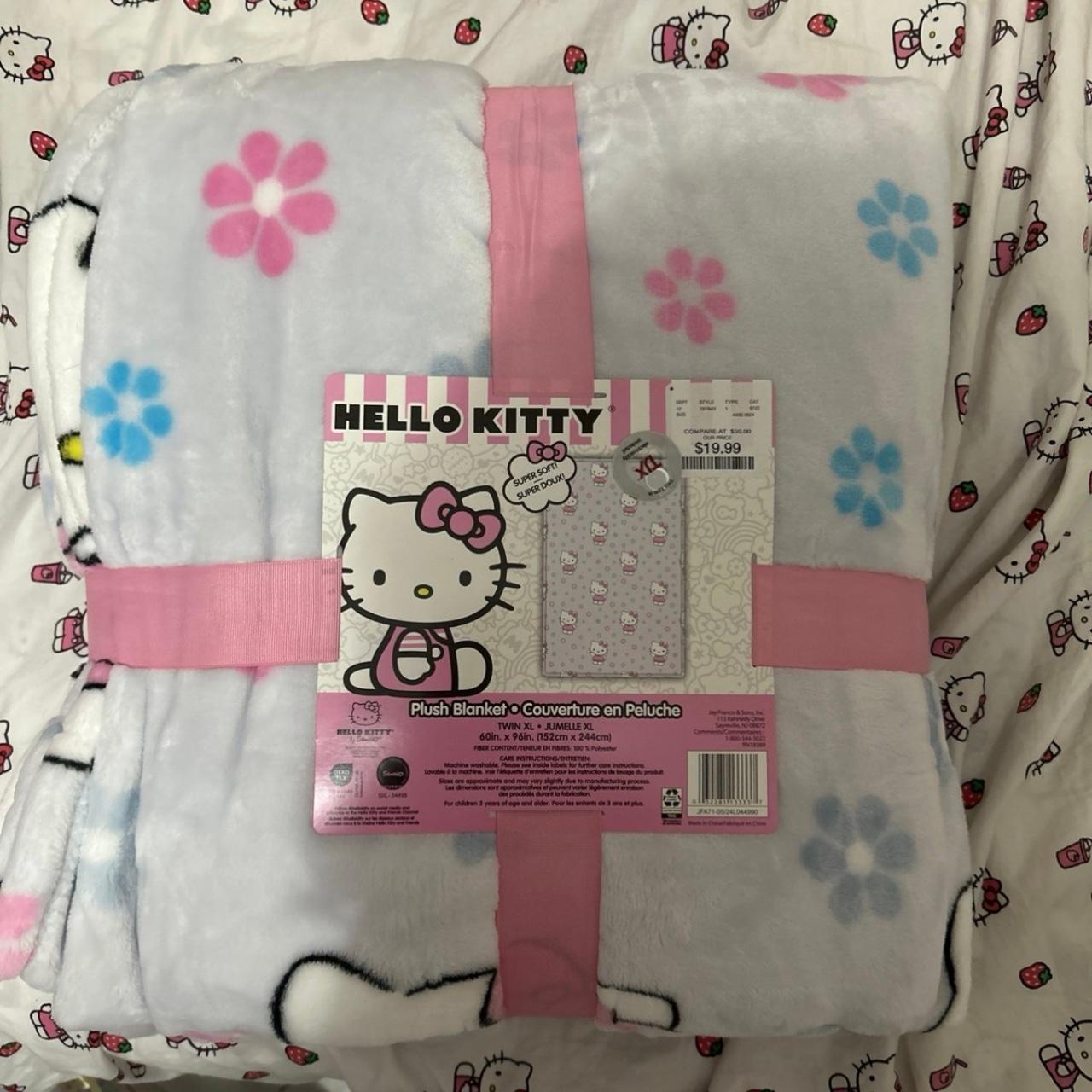 hello kitty daisy blanket! never opened packaging,... | Depop