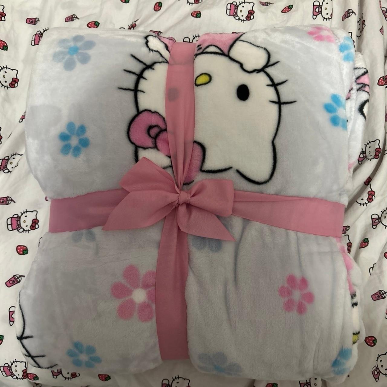 hello kitty daisy blanket! never opened packaging,... | Depop