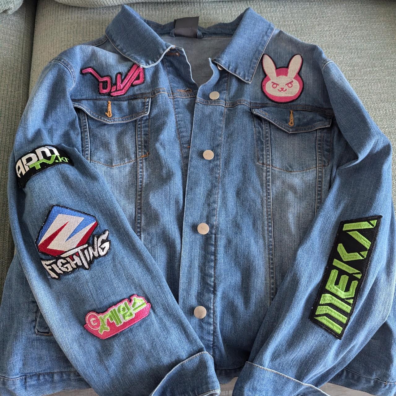 Officially licensed Overwatch dva jean jacket used... - Depop