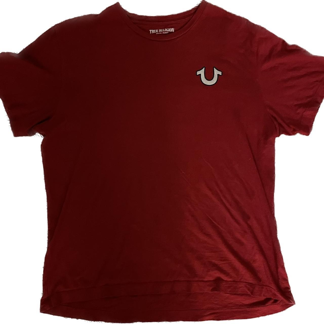 red true religion shirt - Depop