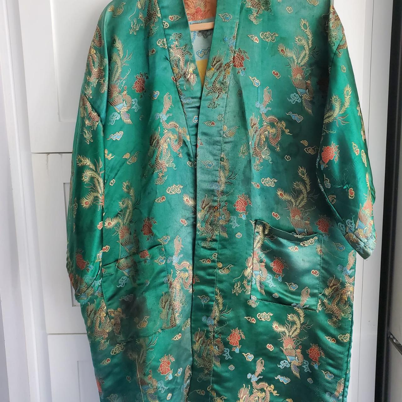 Silk Chinese Robe. Has some signs of wear. See... - Depop