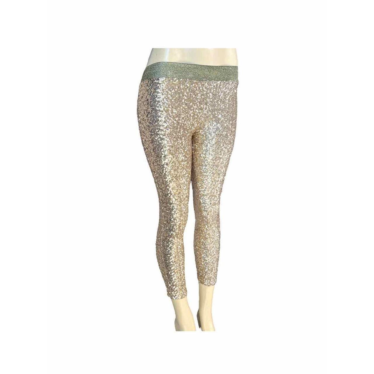 Women's Gold Leggings | Depop