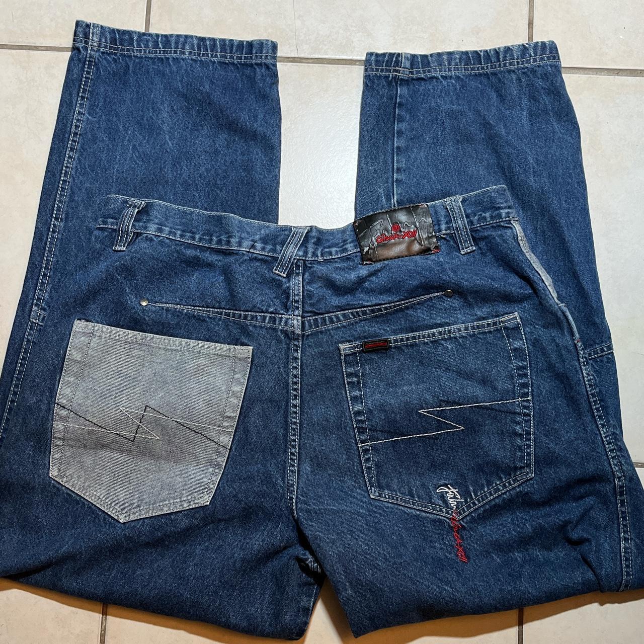 Fubu The Collection Men Blue Denim Jeans - Baggy... - Depop