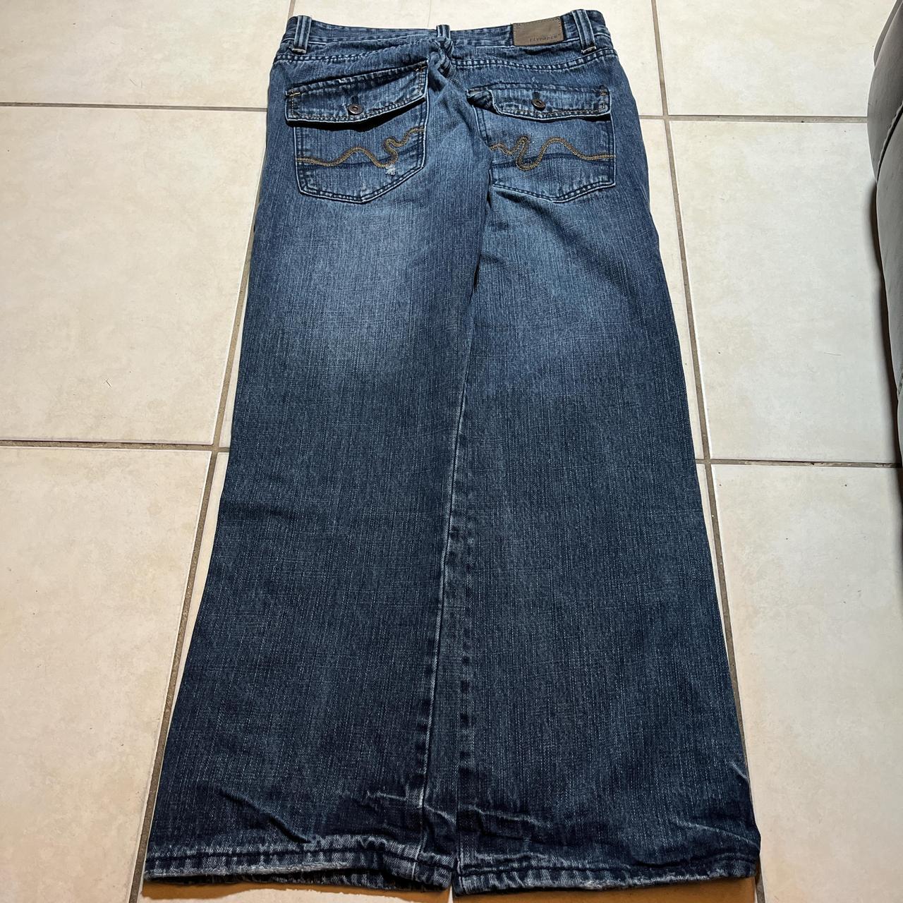 Vintage Flypaper Men Blue Denim Jeans Bootcut Fit Depop