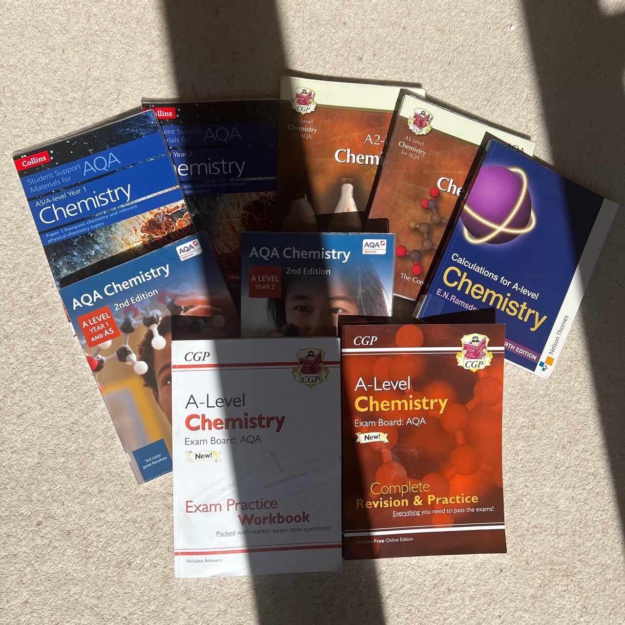 Chemistry A level book bundle- message for specific... - Depop