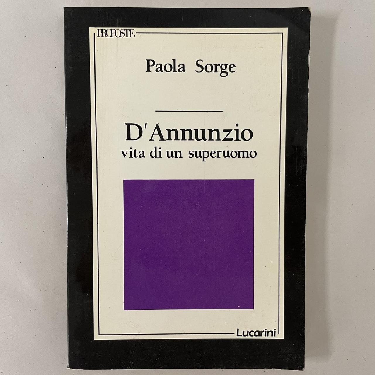 D'Annunzio vita di un superuomo author: Paola Sorge... - Depop