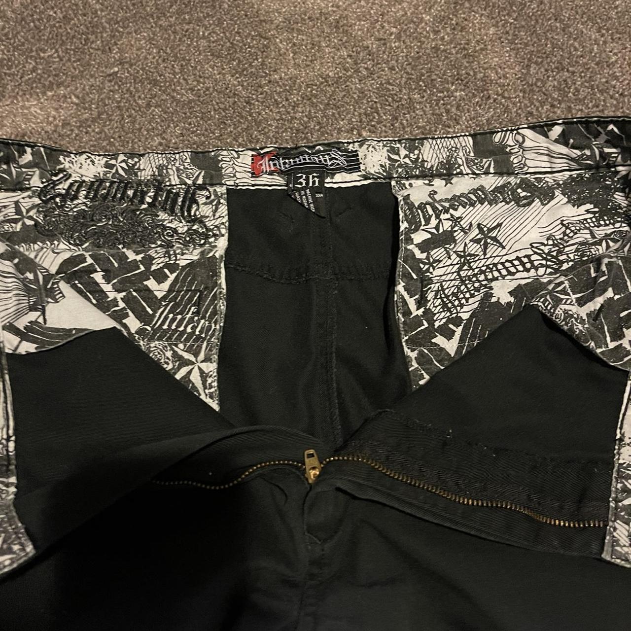 Infamous pants small embroidery on the back Size 36 - Depop