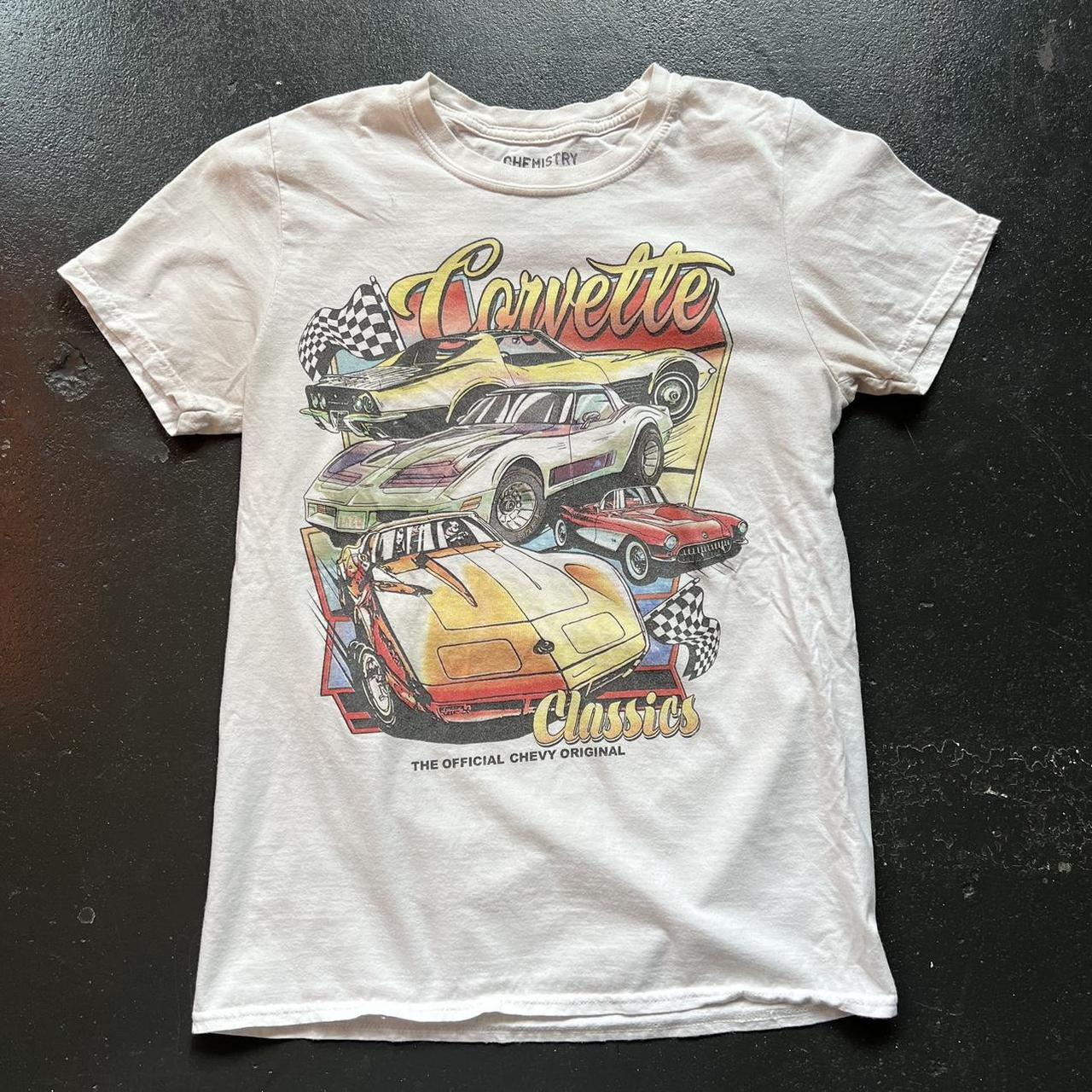 Vintage style Corvette TShirt Great condition Size... - Depop