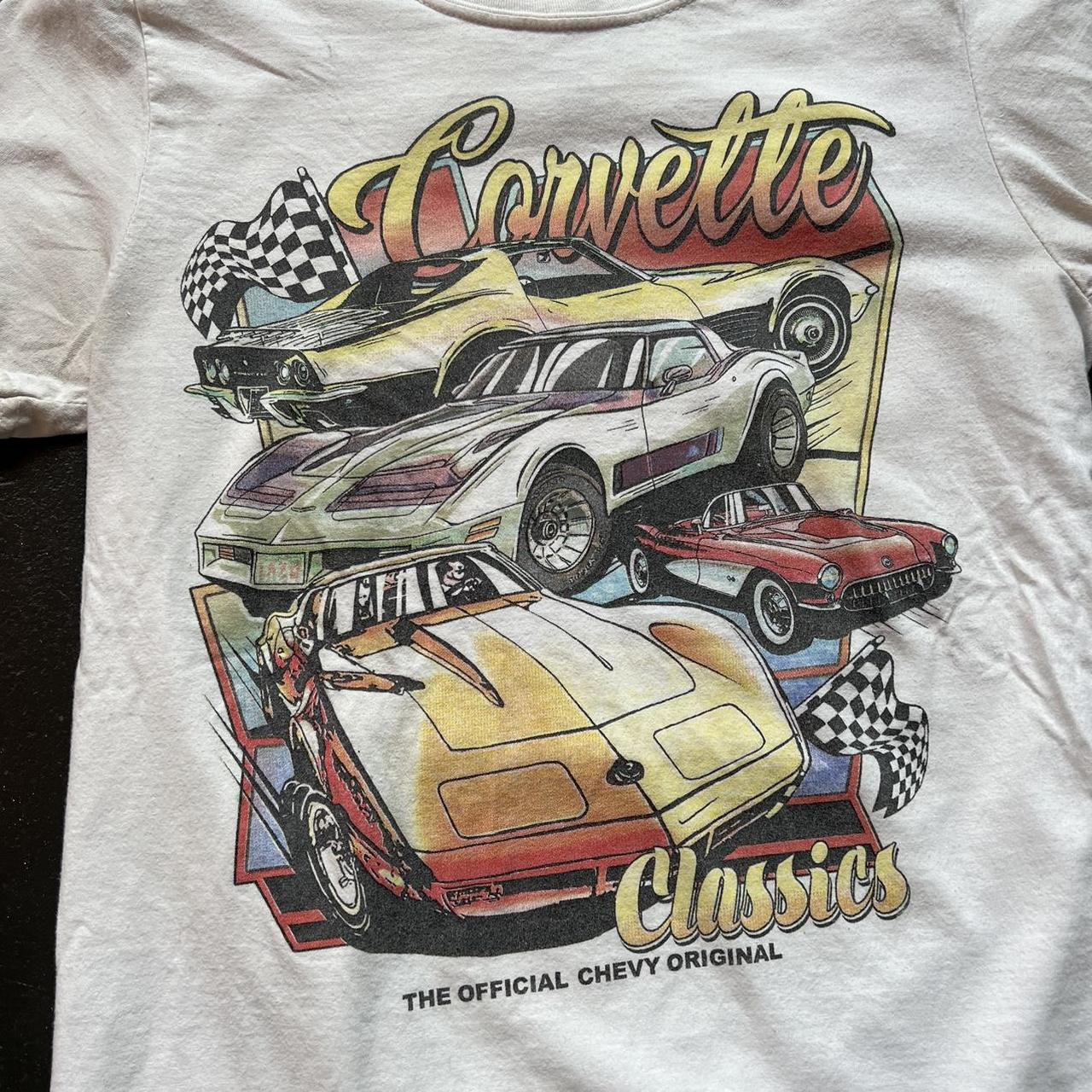 Vintage style Corvette TShirt Great condition Size... - Depop
