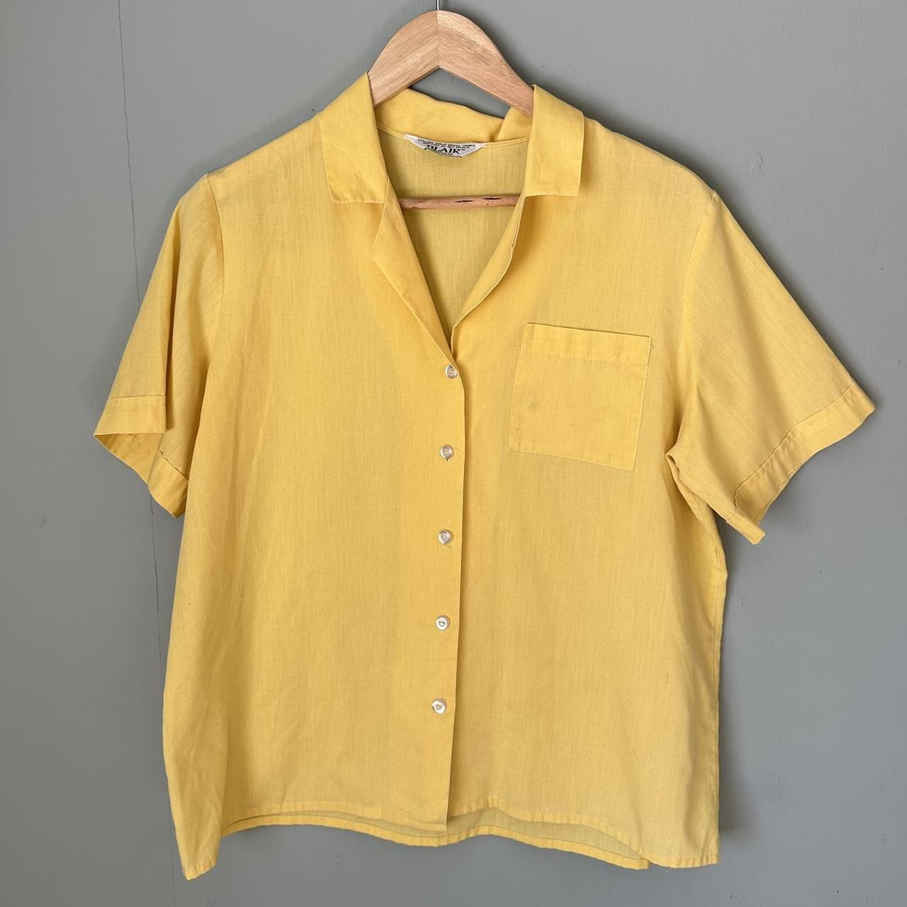 Beautiful Yellow Blair Button Up Shirt Super soft... - Depop