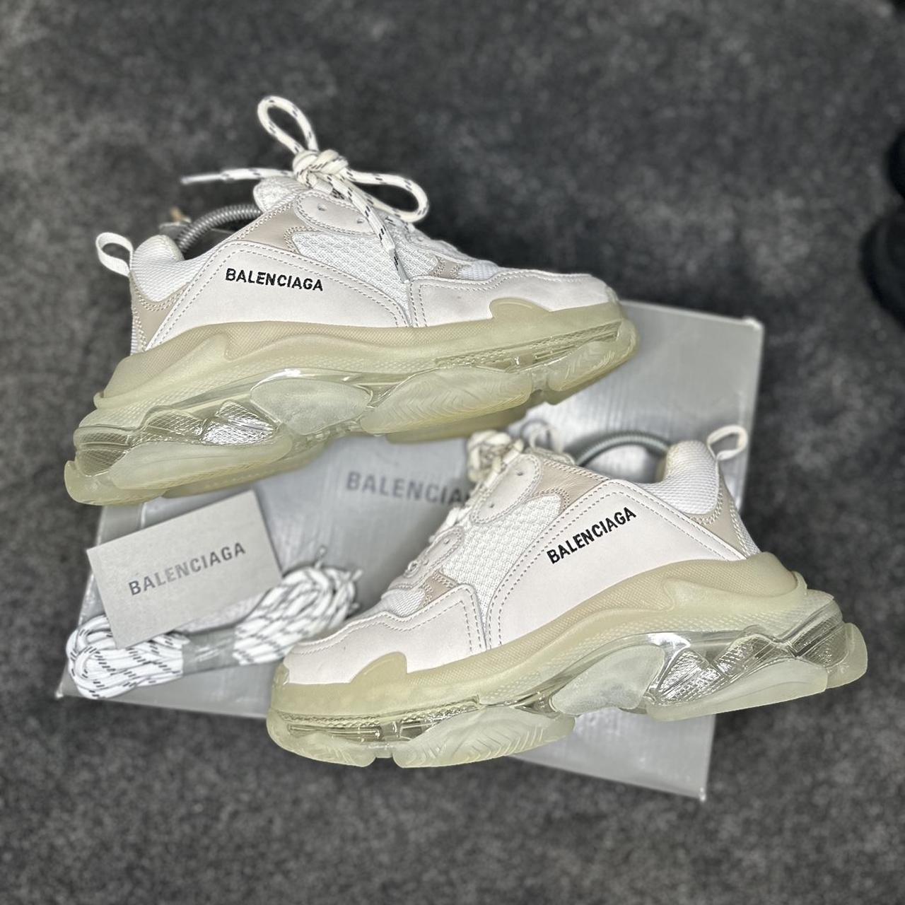 Balenciaga Women's White Trainers | Depop