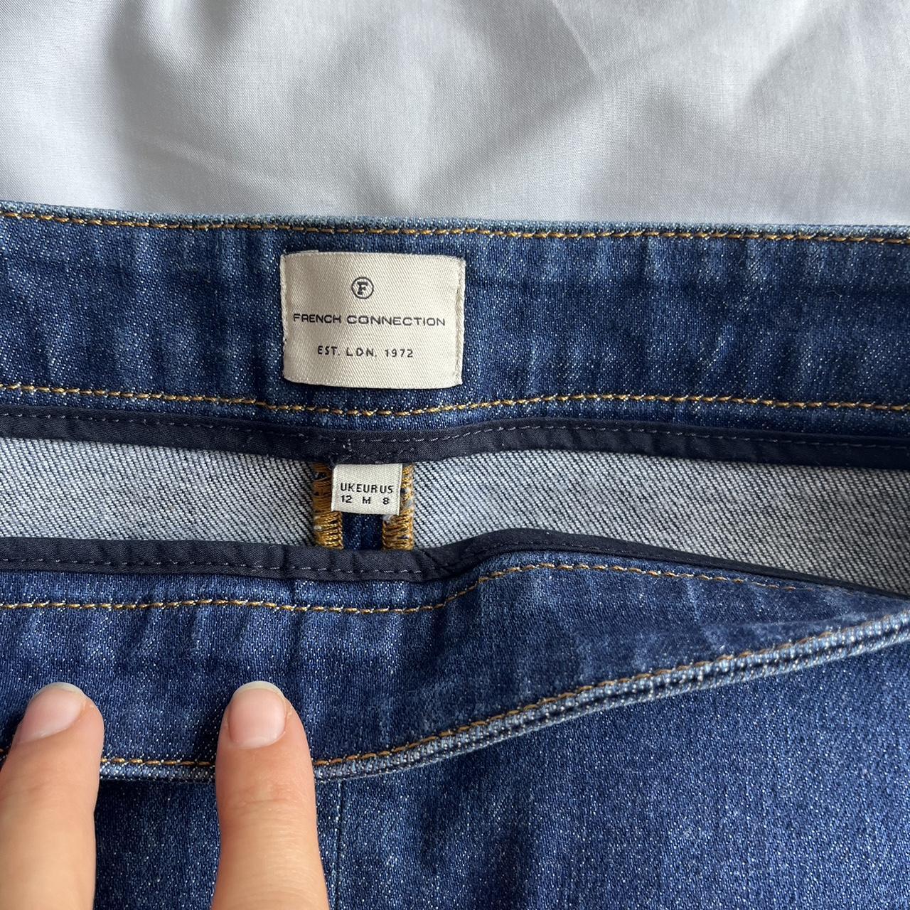 French Connection Denim A Level mini skirt Zips on... - Depop