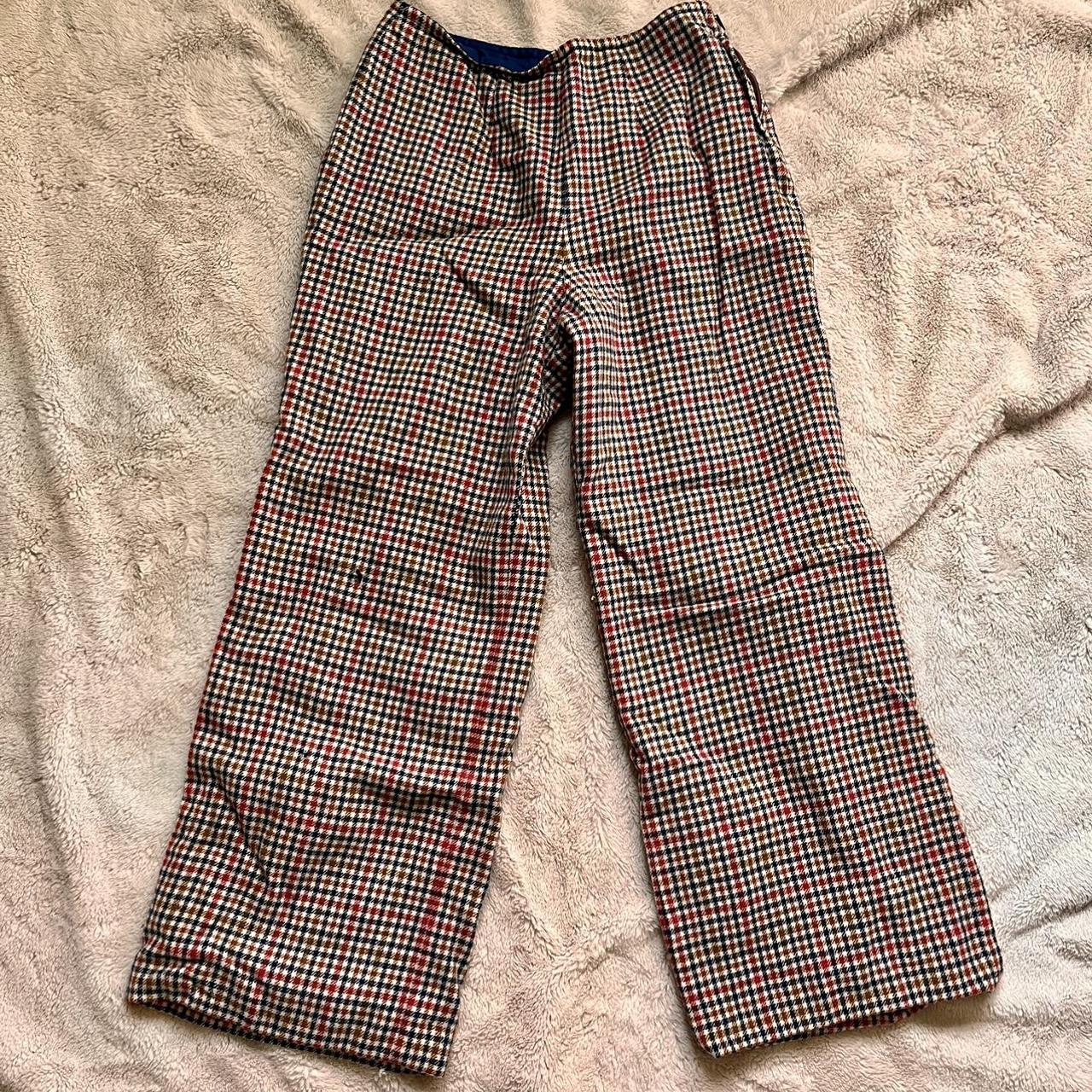 Size 0/2 plaid wool pants. Vintage Pendleton woolen... - Depop