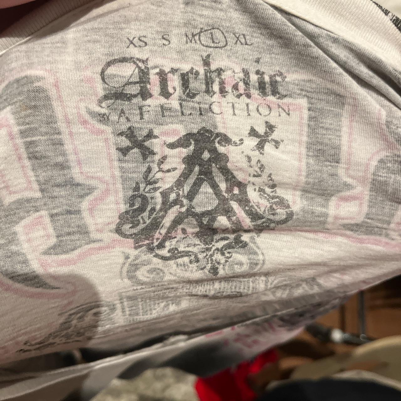 crazy early 2000s archaic affliction aop v... - Depop