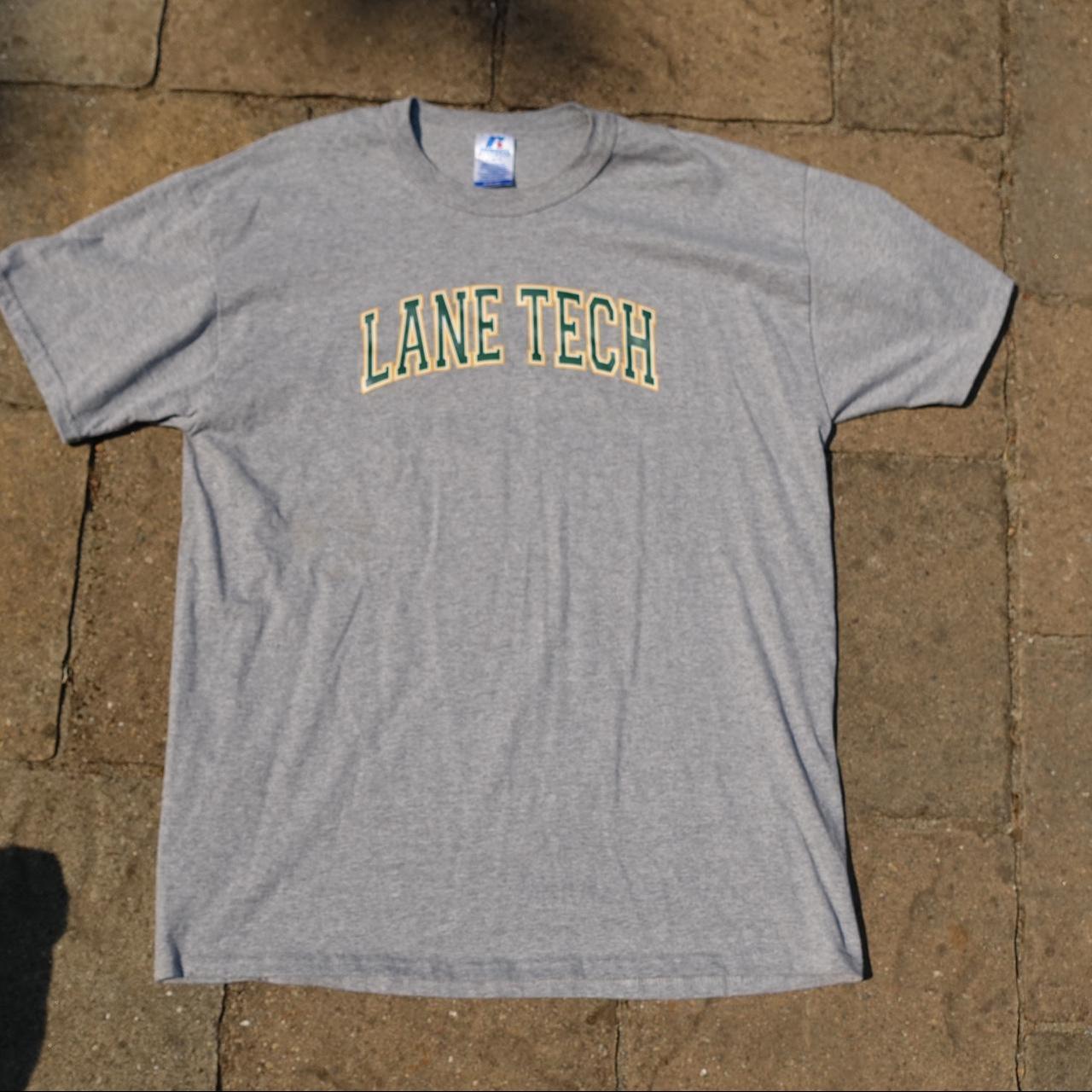 Cool “Lane Tech” college shirt on a y2k russel tag.... - Depop