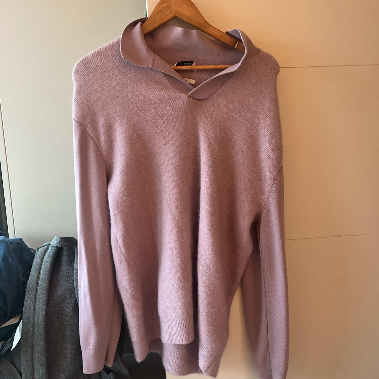 Cos light purple wool polo jumper. free... - Depop