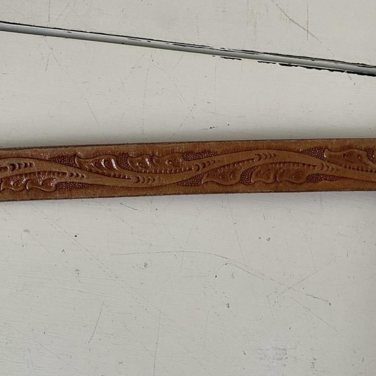 Looper Vintage Western Leather Belt Super cool... | Depop