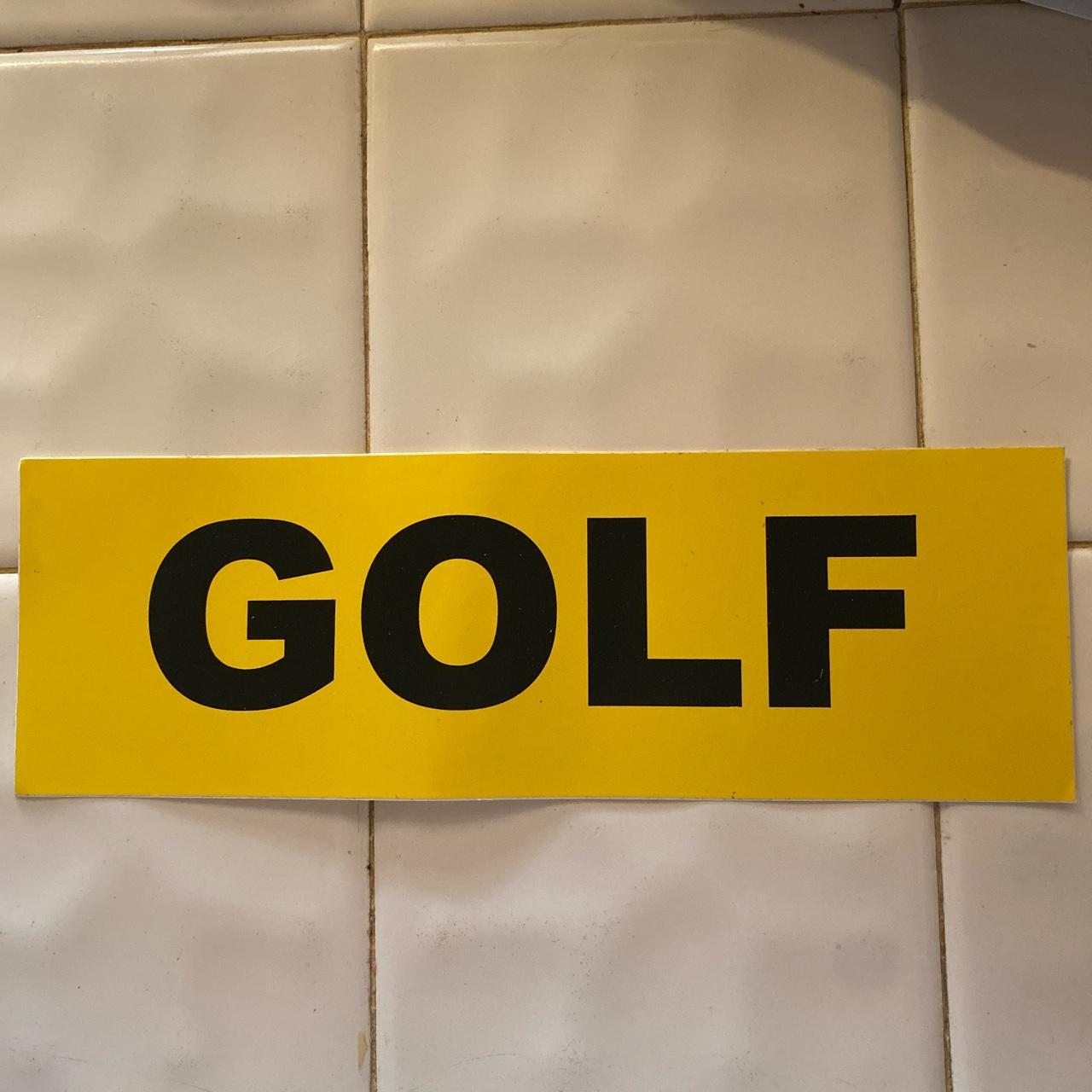 yellow golf sticker #tylerthecreator #golf... - Depop