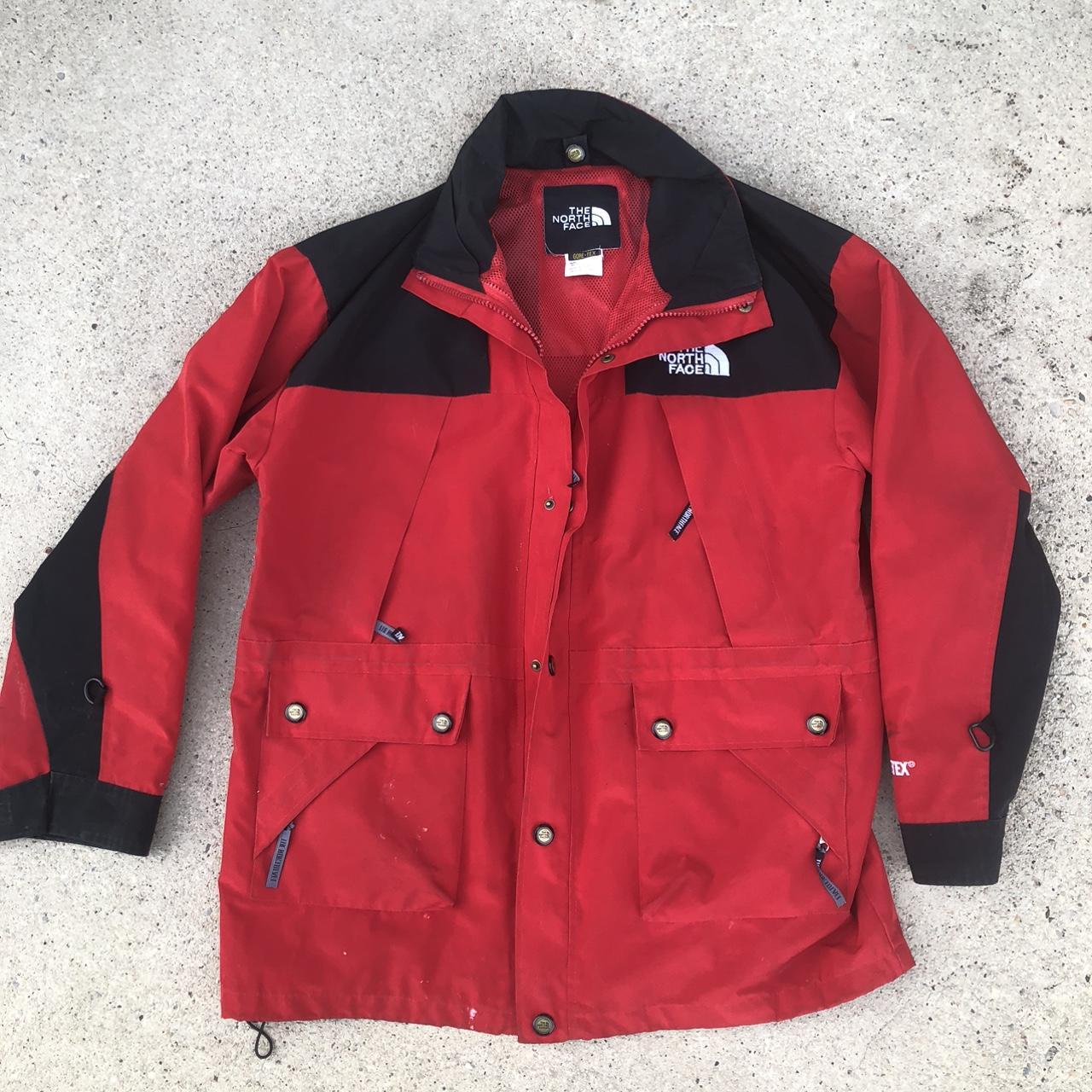 The North Face Men's Black and Red Jacket | Depop