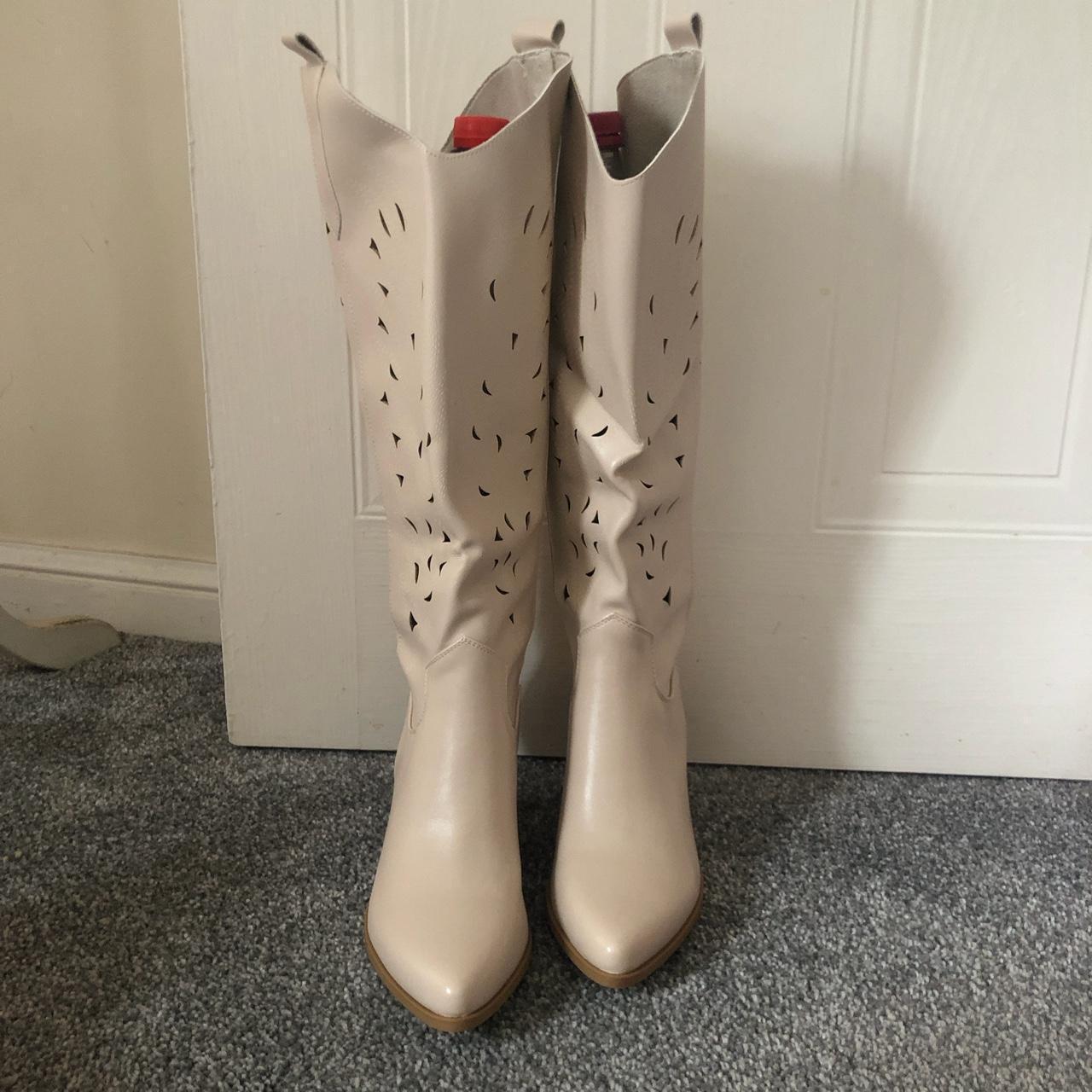 Bellamica ( Nasty Gal purchase ) cream cut out... | Depop