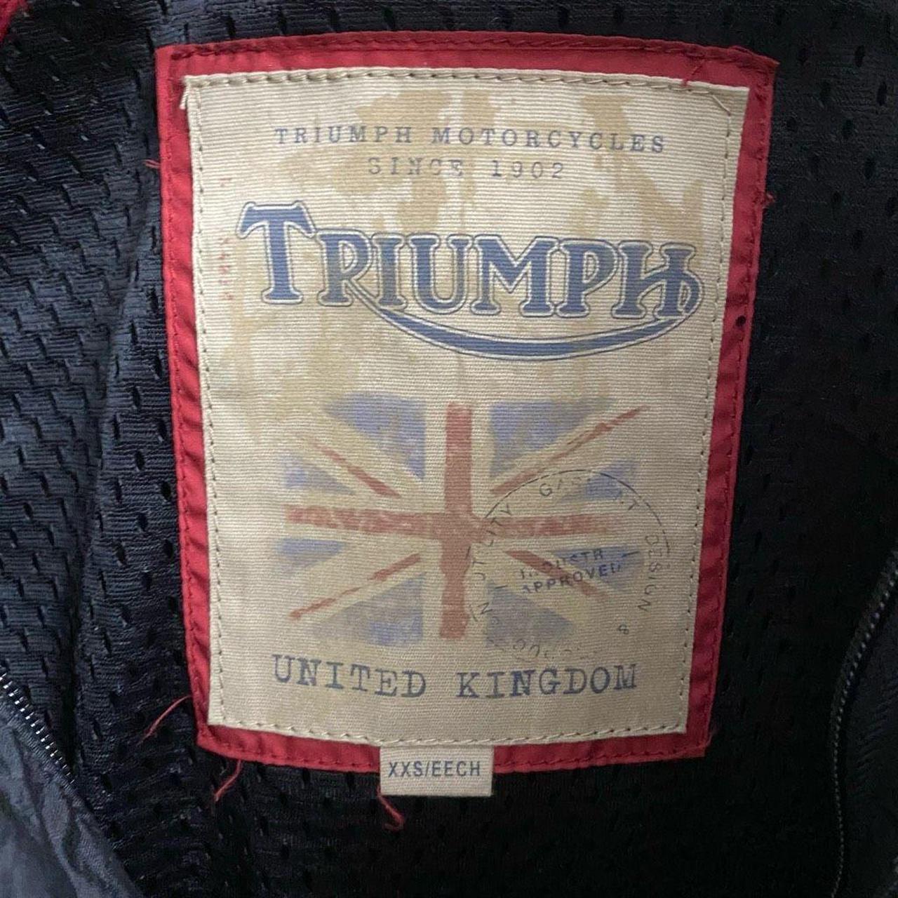 Triumph Women's Vintage Authentic Leather Cafe Racer... - Depop