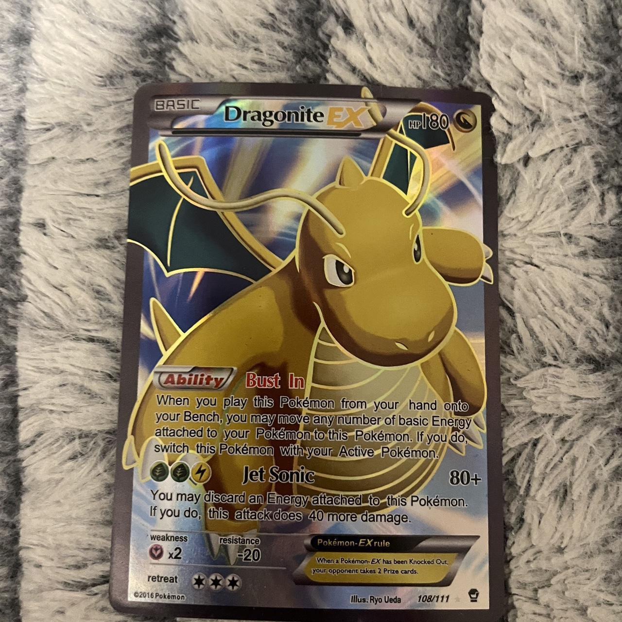 Dragonite Ex Pokémon TCG card holo #PokemonTCG... - Depop