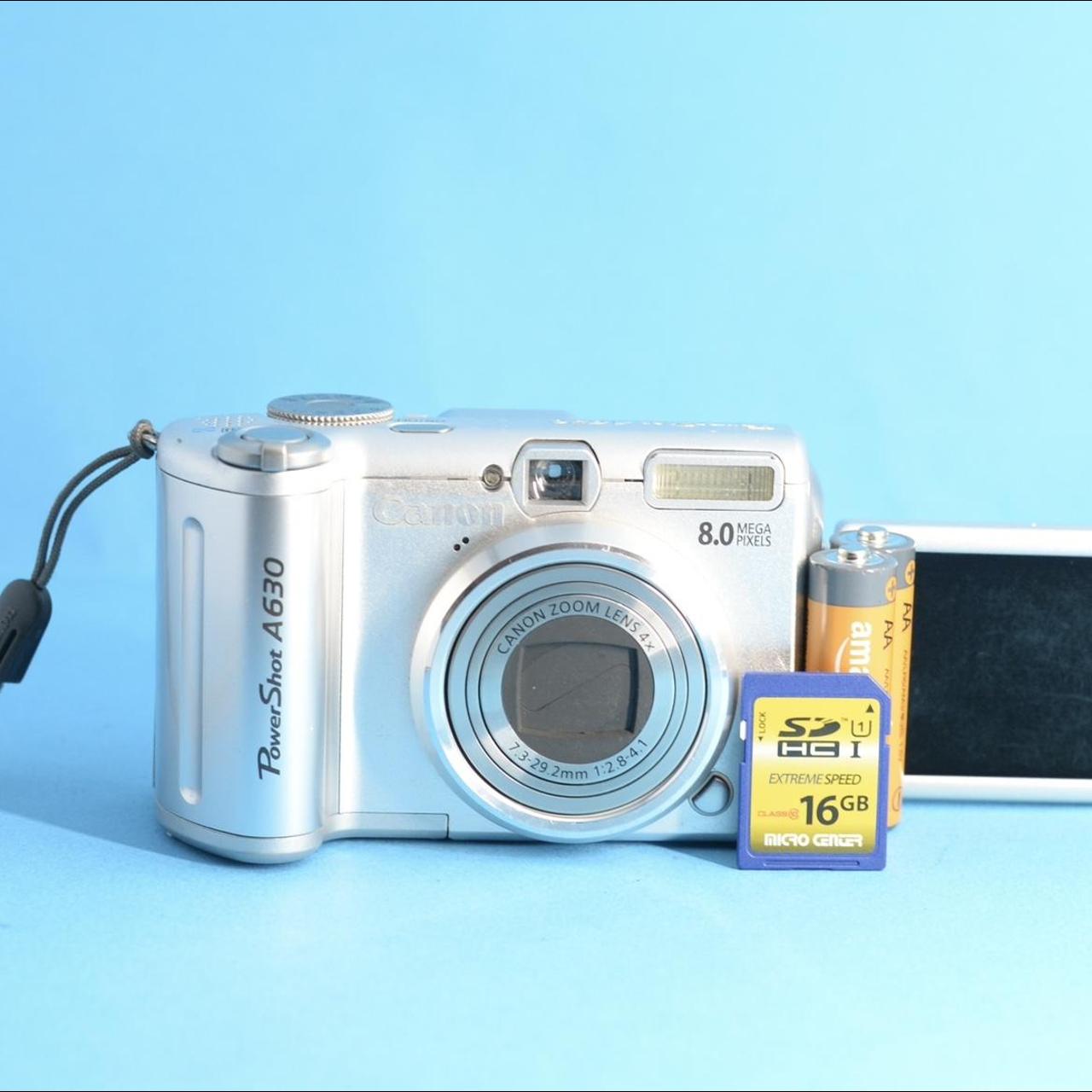 Canon Silver and Grey Cameras-and-accessories | Depop