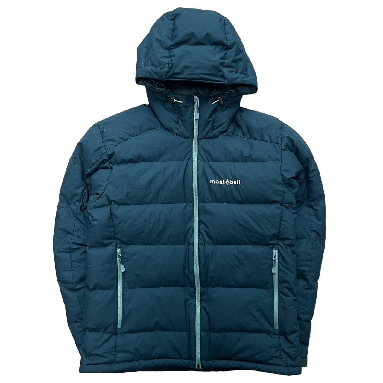 Men’s Matte Blue Montbell Puffer Jacket - Small -... - Depop