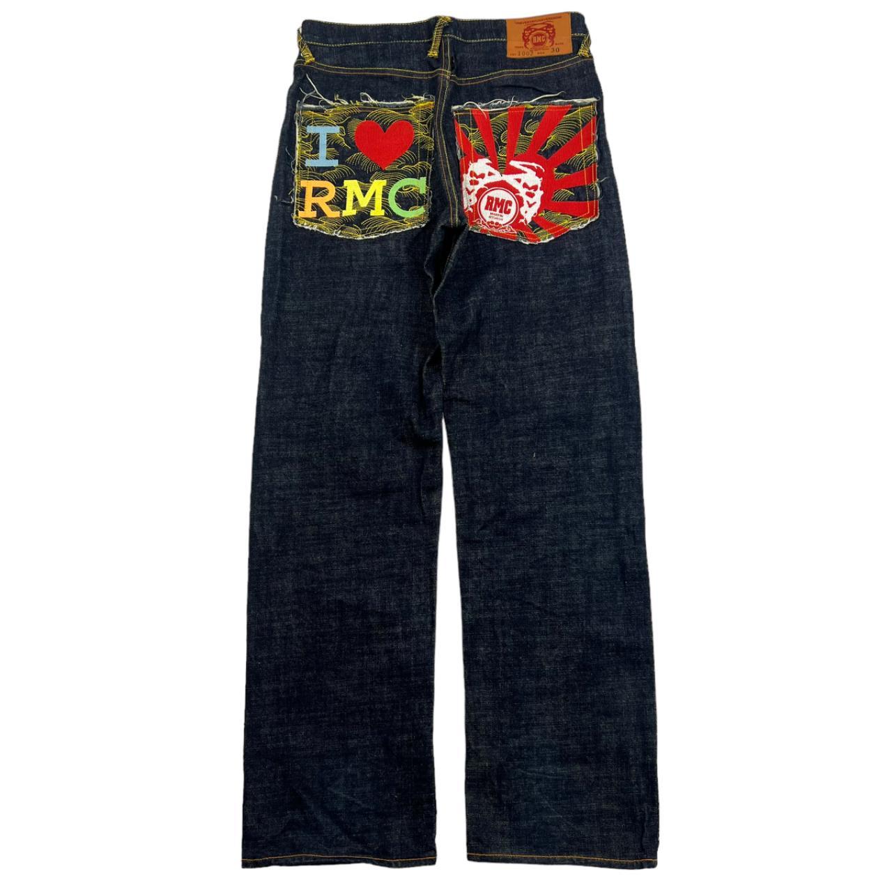 Red Monkey Company RMC Embroidered Pocket Japanese... - Depop