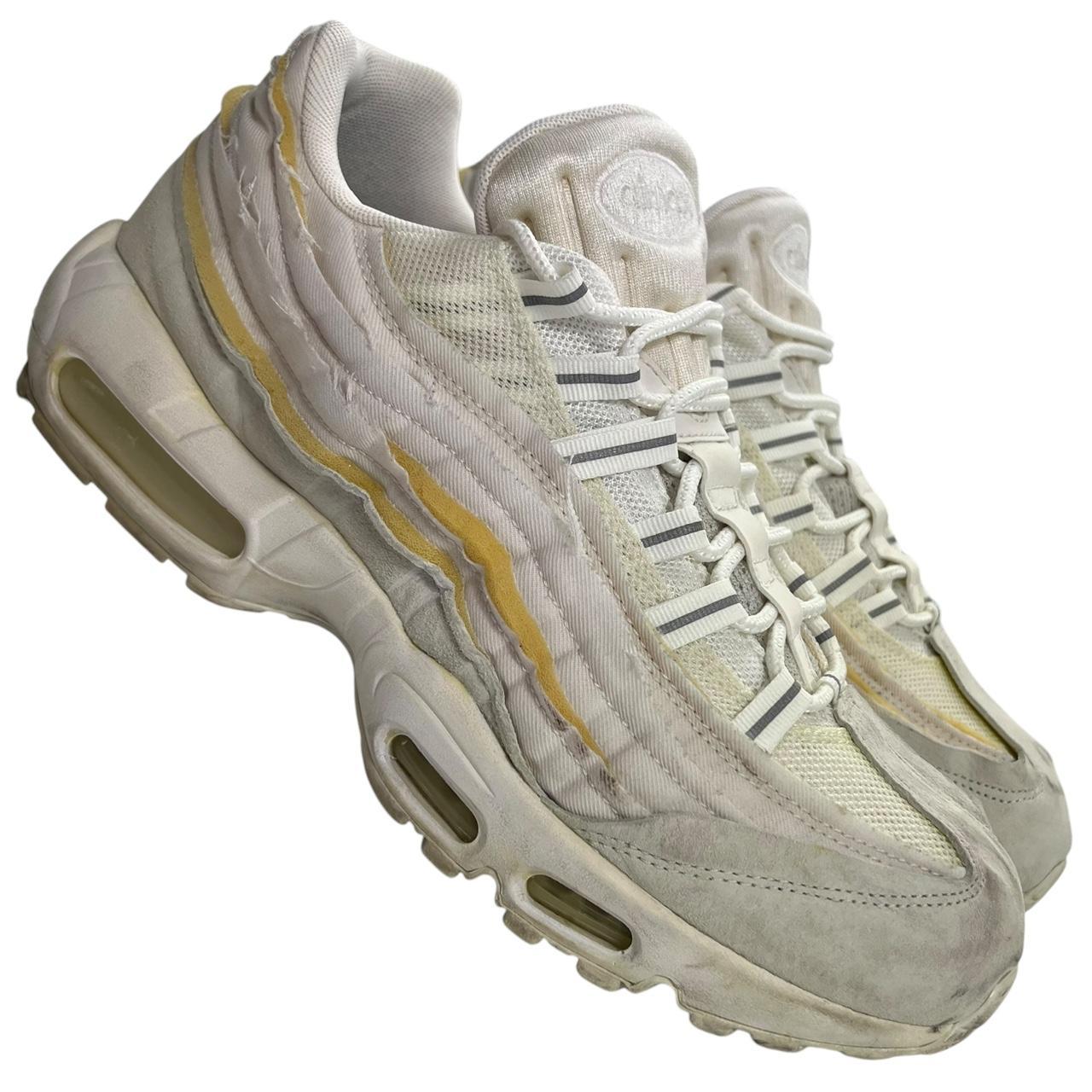 Nike x CDG Air Max 95 Triple White - Size UK 10 /... | Depop