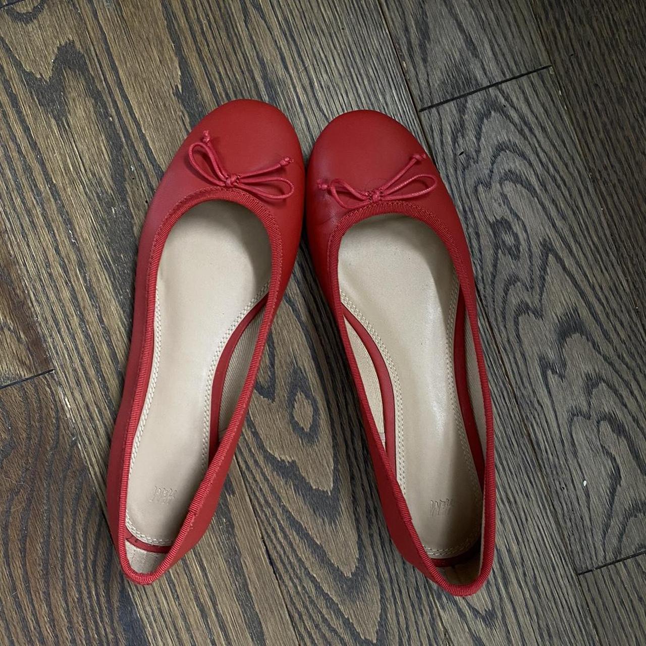 Red Ballet Shoes 🩰🌹 perfect condition never worn//... - Depop
